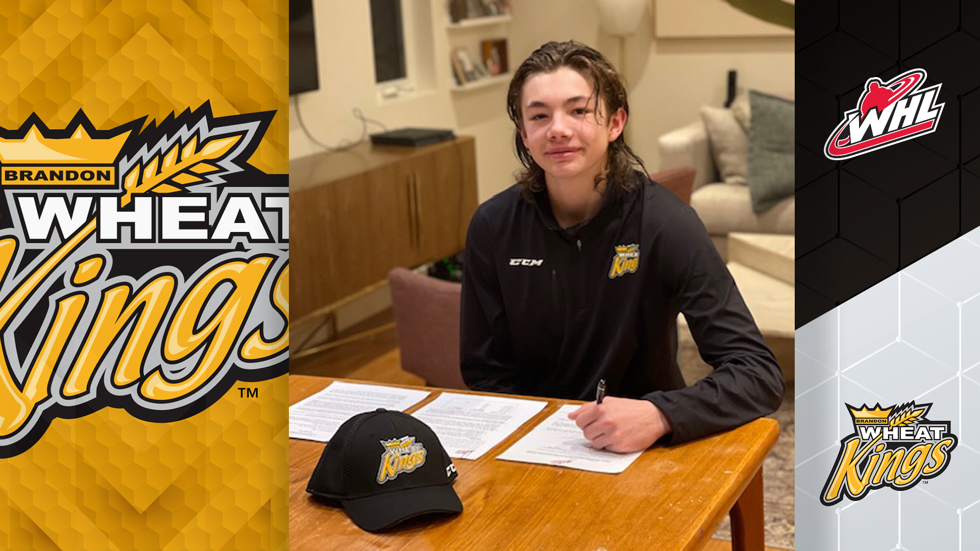 Wheat Kings sign fourth overall pick Roger McQueen - Western Hockey League
