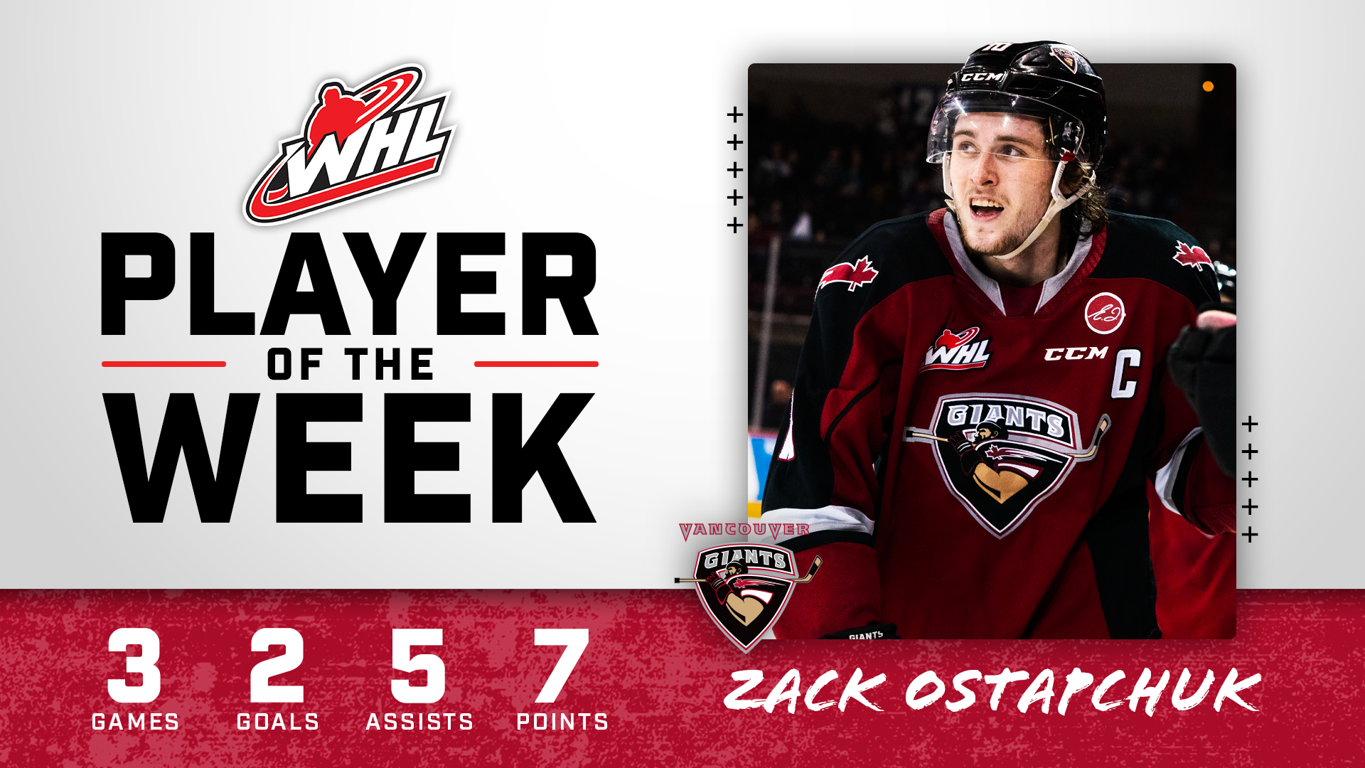 Senators prospect Ostapchuk named WHL Player of the Week - CHL