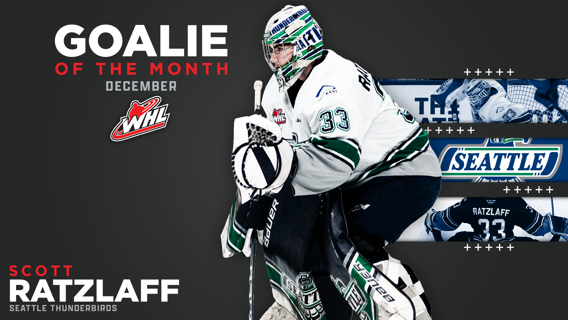Thunderbirds netminder Ratzlaff named WHL Goaltender of the Month ...