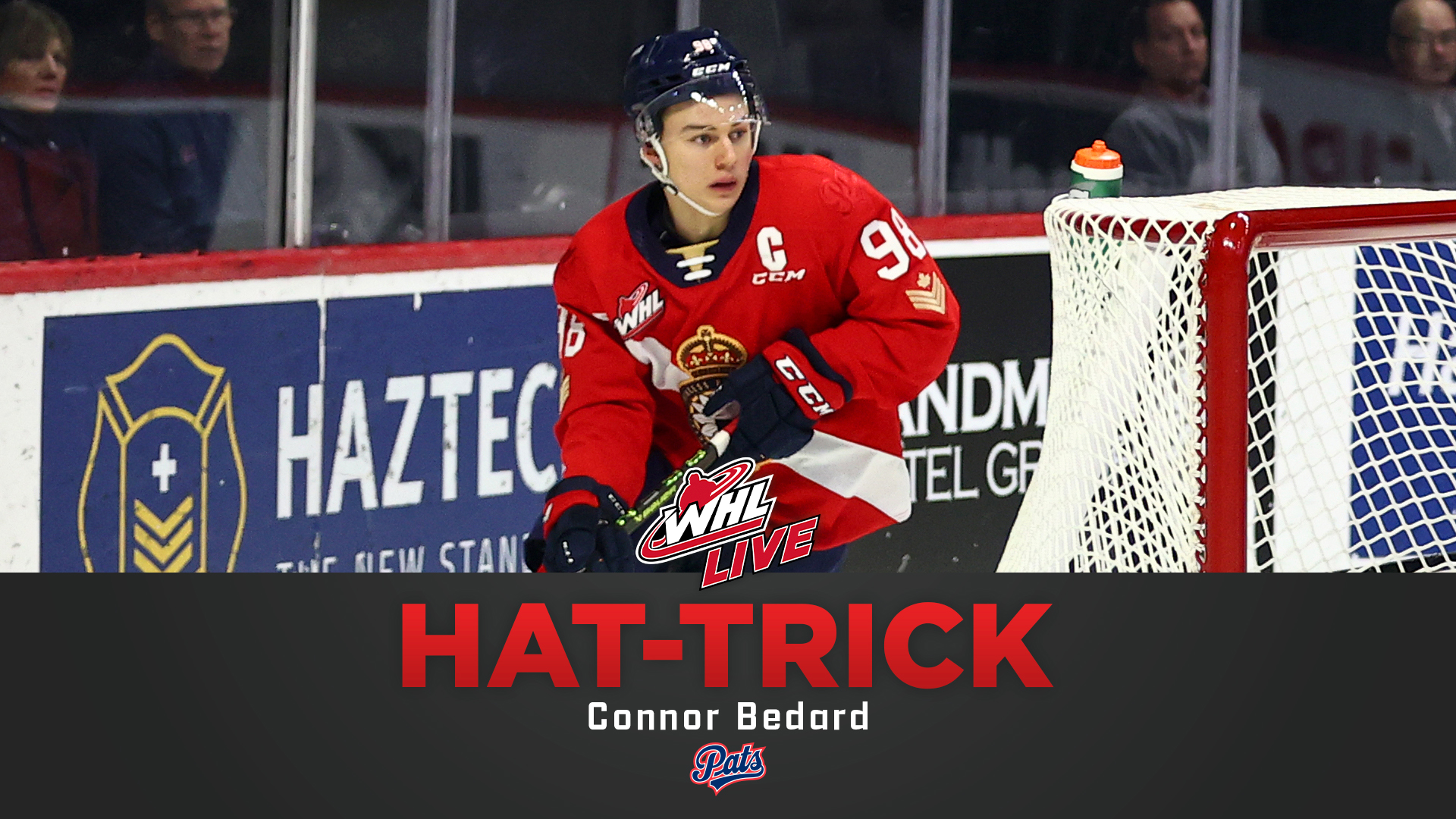 WHL Hat-Tricks - Connor Bedard - Regina Pats