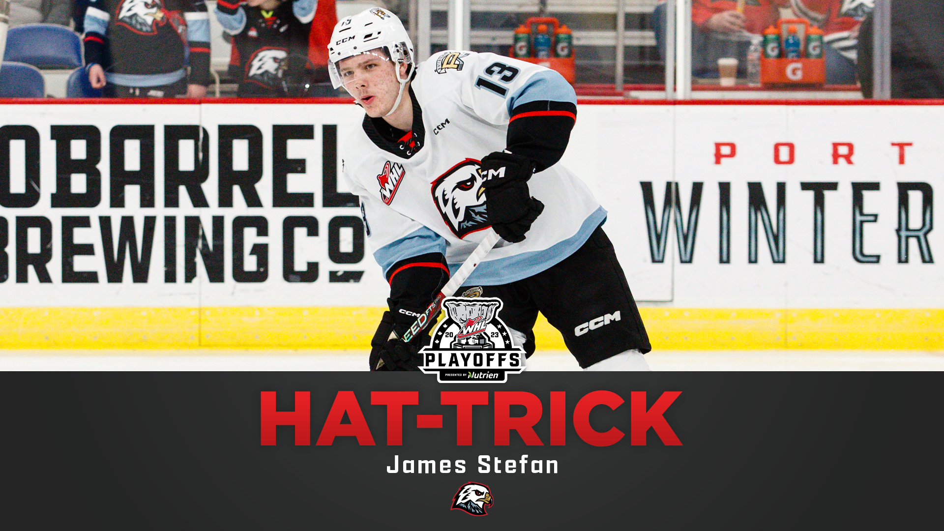 WHL Playoffs Hat-Tricks - James Stefan - Western Hockey League
