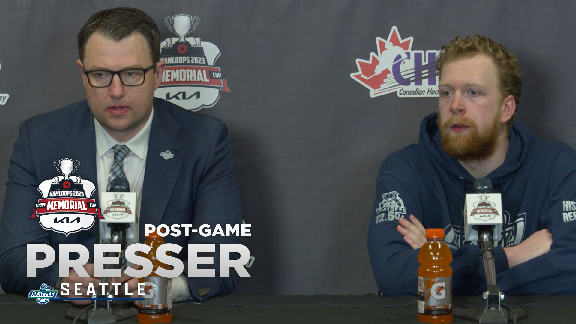 Memorial Cup Post-Game Press Conference - Seattle Thunderbirds ...